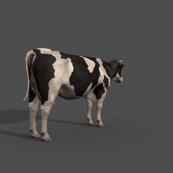 Top Cow 3D Model in Cow 3DExport