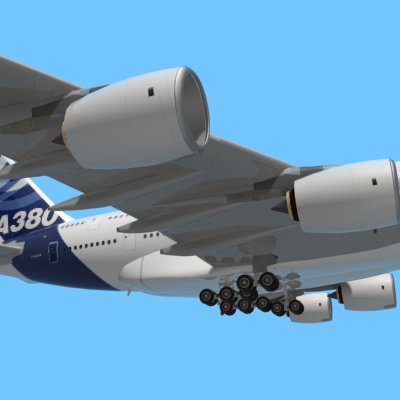 most real airbus a 380 3D Model in Commercial 3DExport