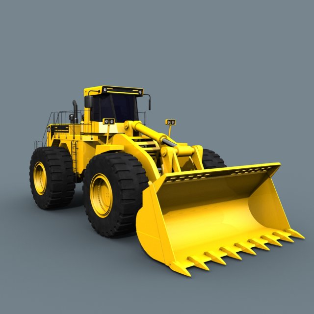 your mining loader - 3d animated loader model 3D Model in Heavy ...