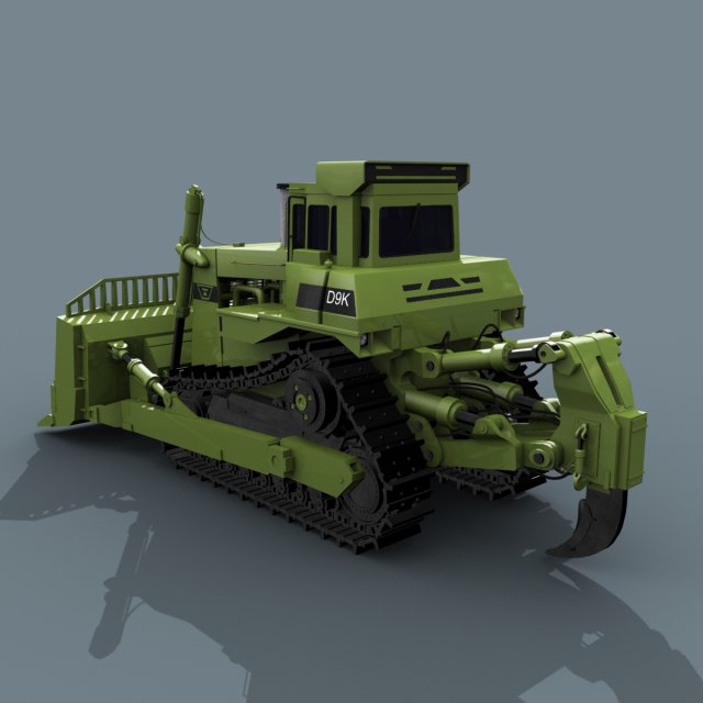 your bulldozer - 3d animated bulldozer model 3D Model in Heavy ...