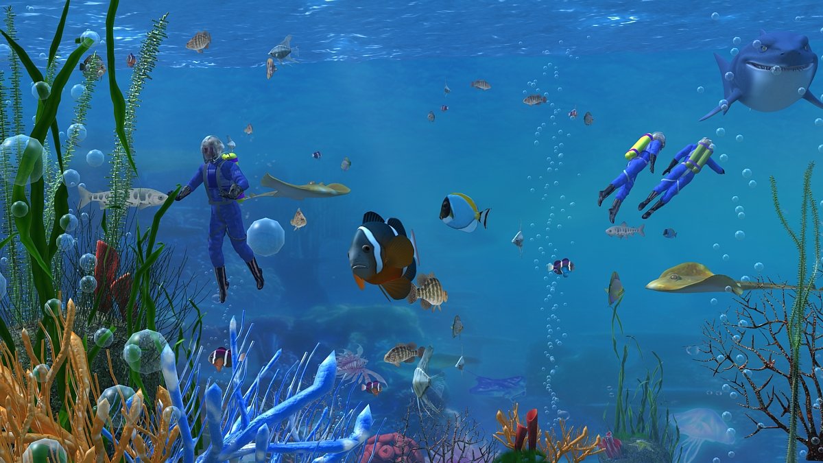 underwater world of coral and aquatic plants animated 010 3D Models in ...