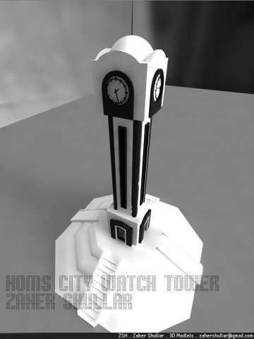 homs city watch tower Free 3D Model in Landmarks 3DExport