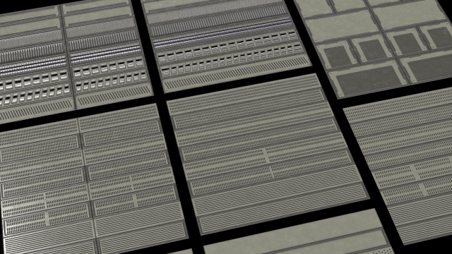 Scifi Hard Surface Trim Sheet Collection CG Textures in Various 3DExport