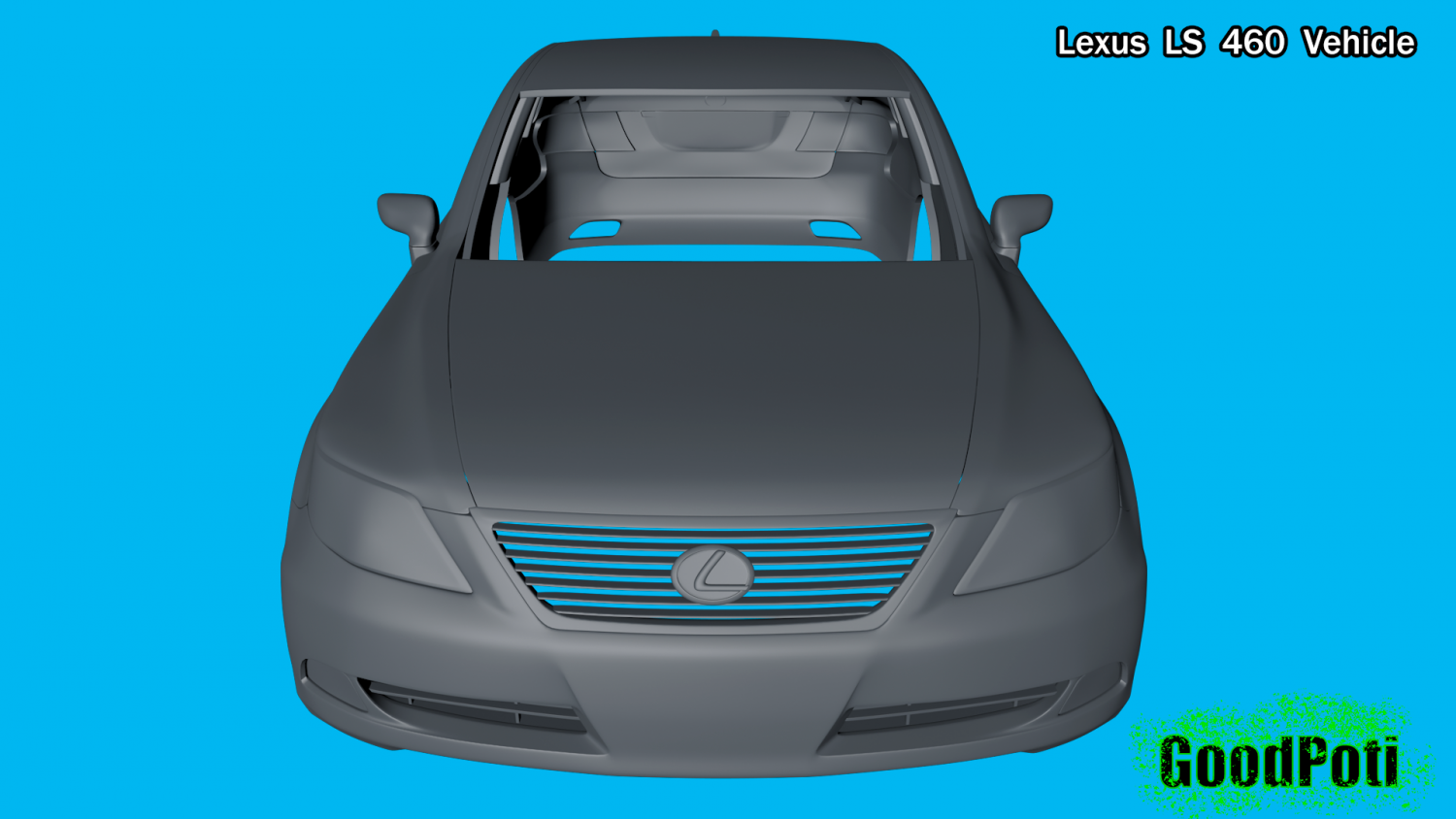 Lexus LS 460 Vehicle 3D print model 3D Model in Automotive 3DExport