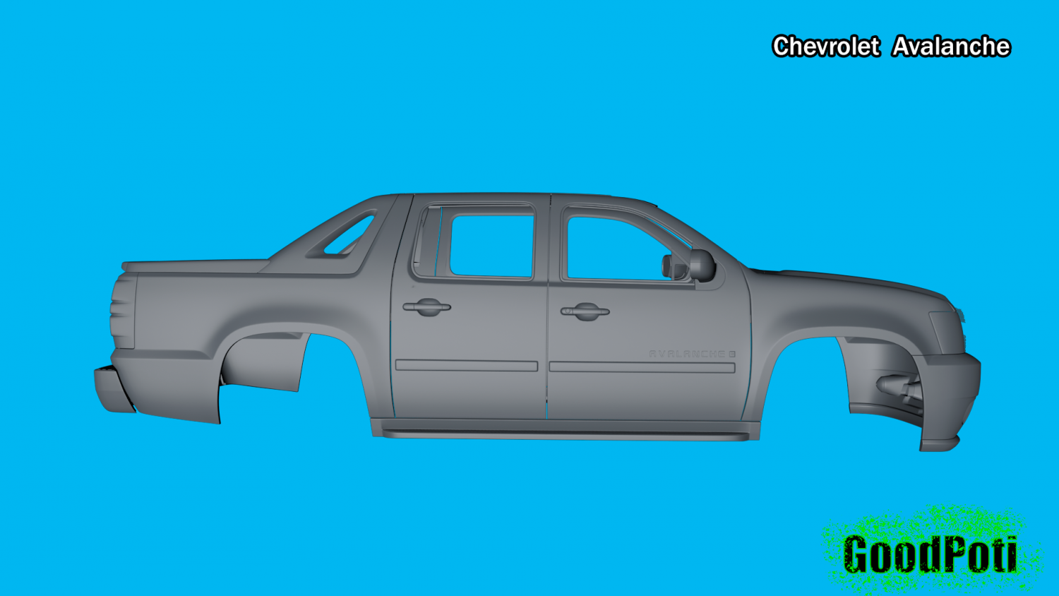 chevrolet avalanche 3d print model Modèles d'impression 3D in ...