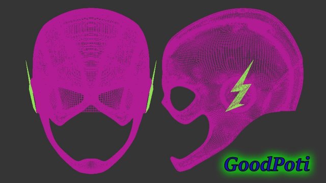 flash mask 3D Print Model in Man 3DExport