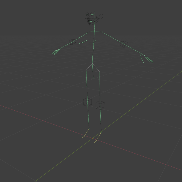 Humanoid character rig for blender Free 3D Model in Other 3DExport