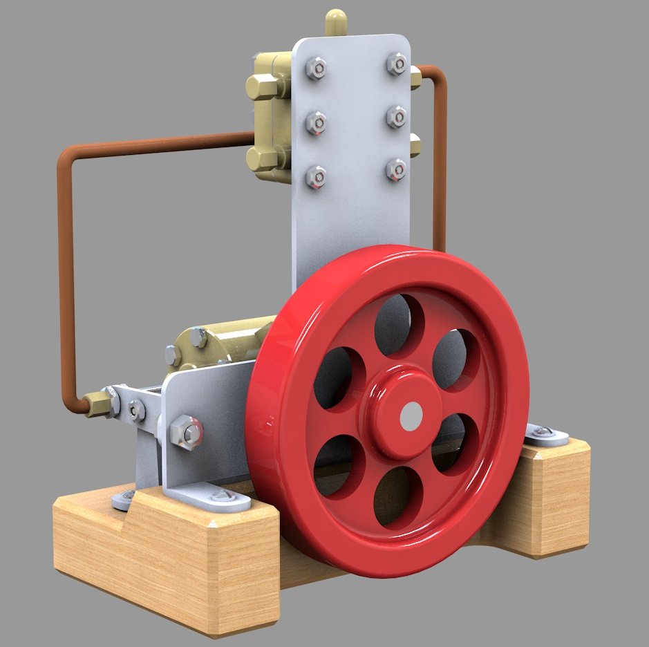 experimental steam engine with horizontal moving cylinder 3D Models in ...