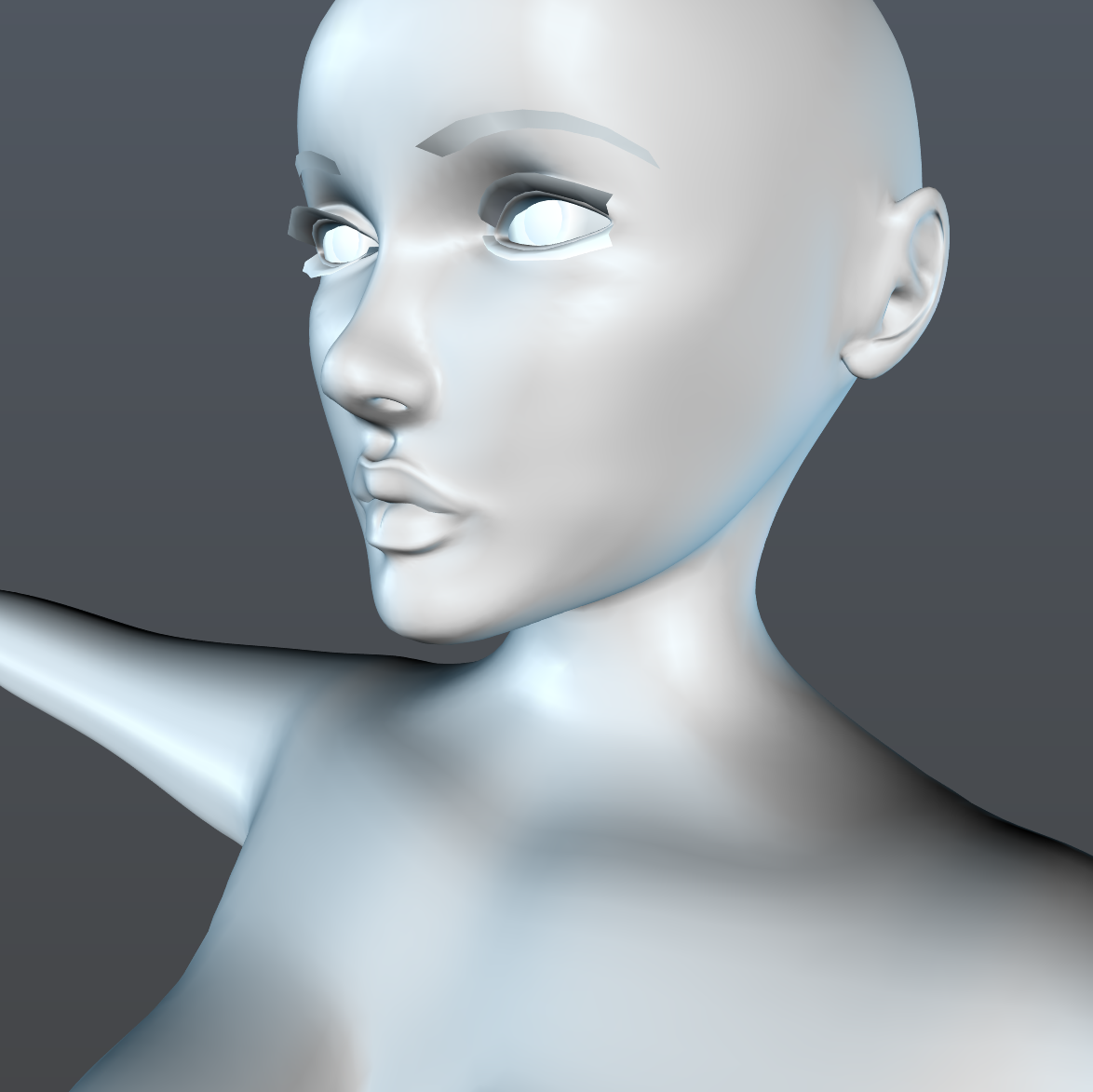 Female character Basic 3D Model in Woman 3DExport