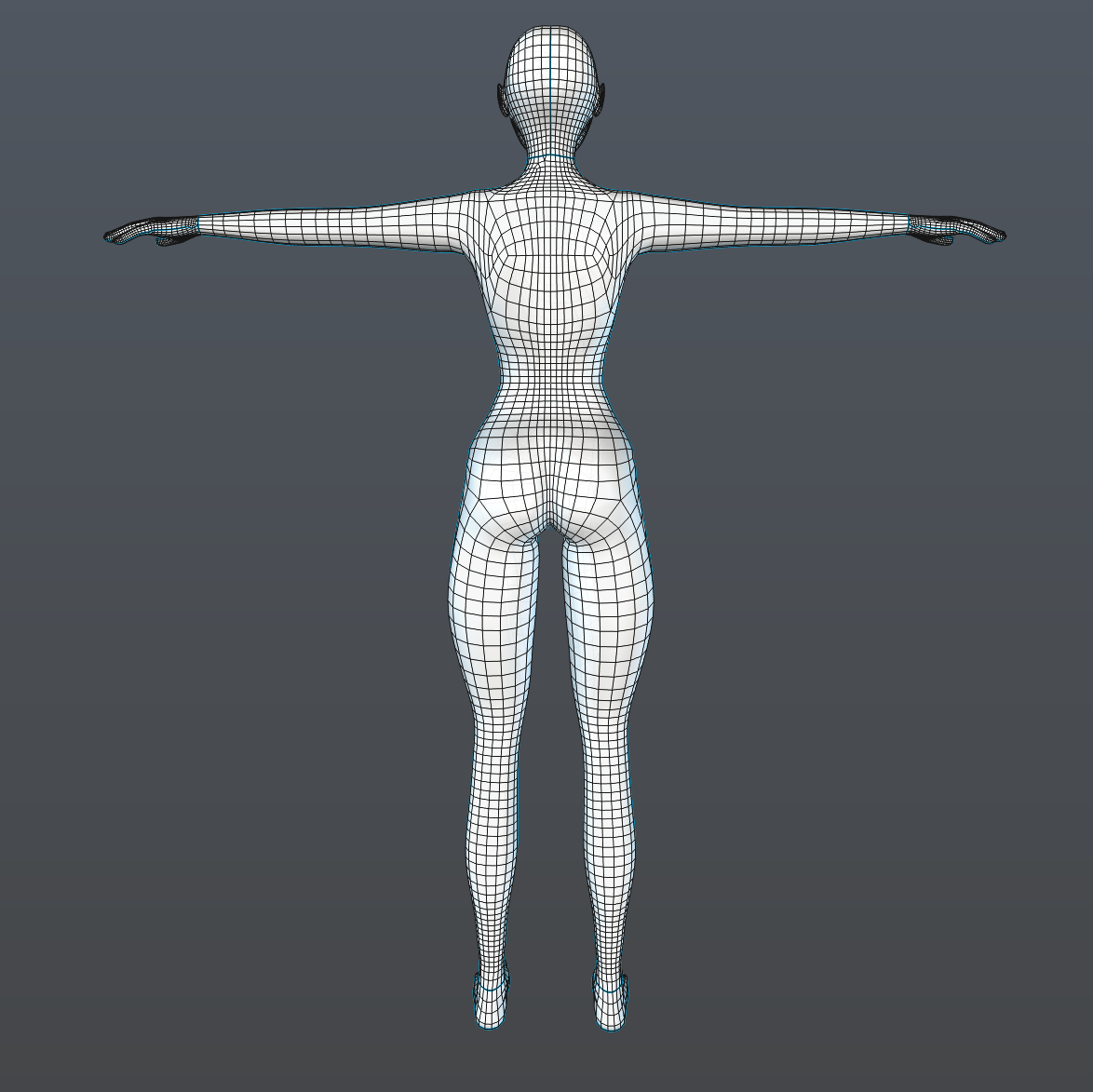 Female character Basic 3D Model in Woman 3DExport