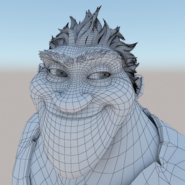 grug crood character 3D Model in Man 3DExport