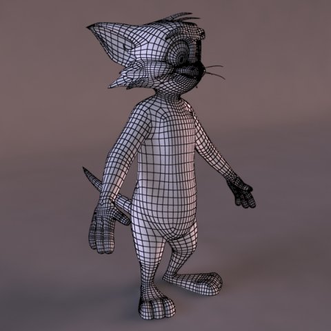 tom 3d character 3D Model in Cartoon 3DExport