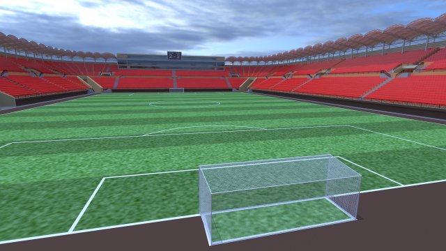 Football stadium low poly model 3D Model in Stadium 3DExport