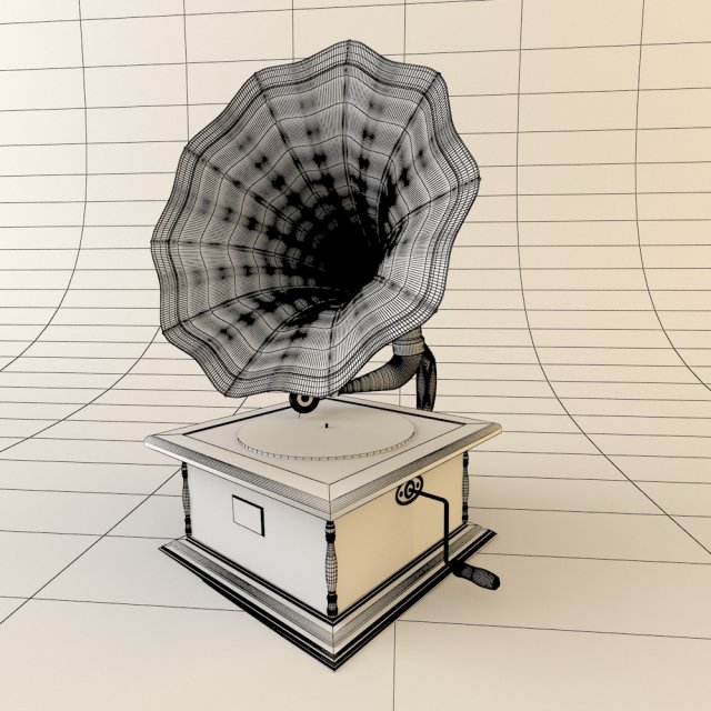 phonograph 3D Model in Other 3DExport