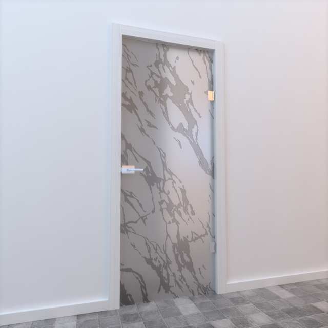 glass door monoblock 007 3D Model in Door 3DExport