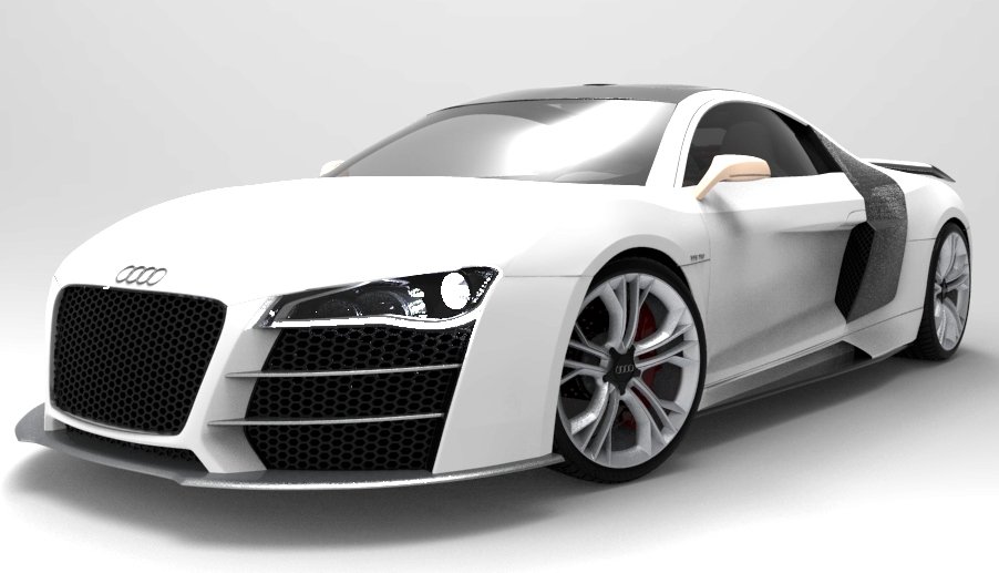 Audi R8 V12 Black Wallpaper