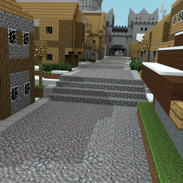 minecraft castle 3D Model in Fantasy 3DExport