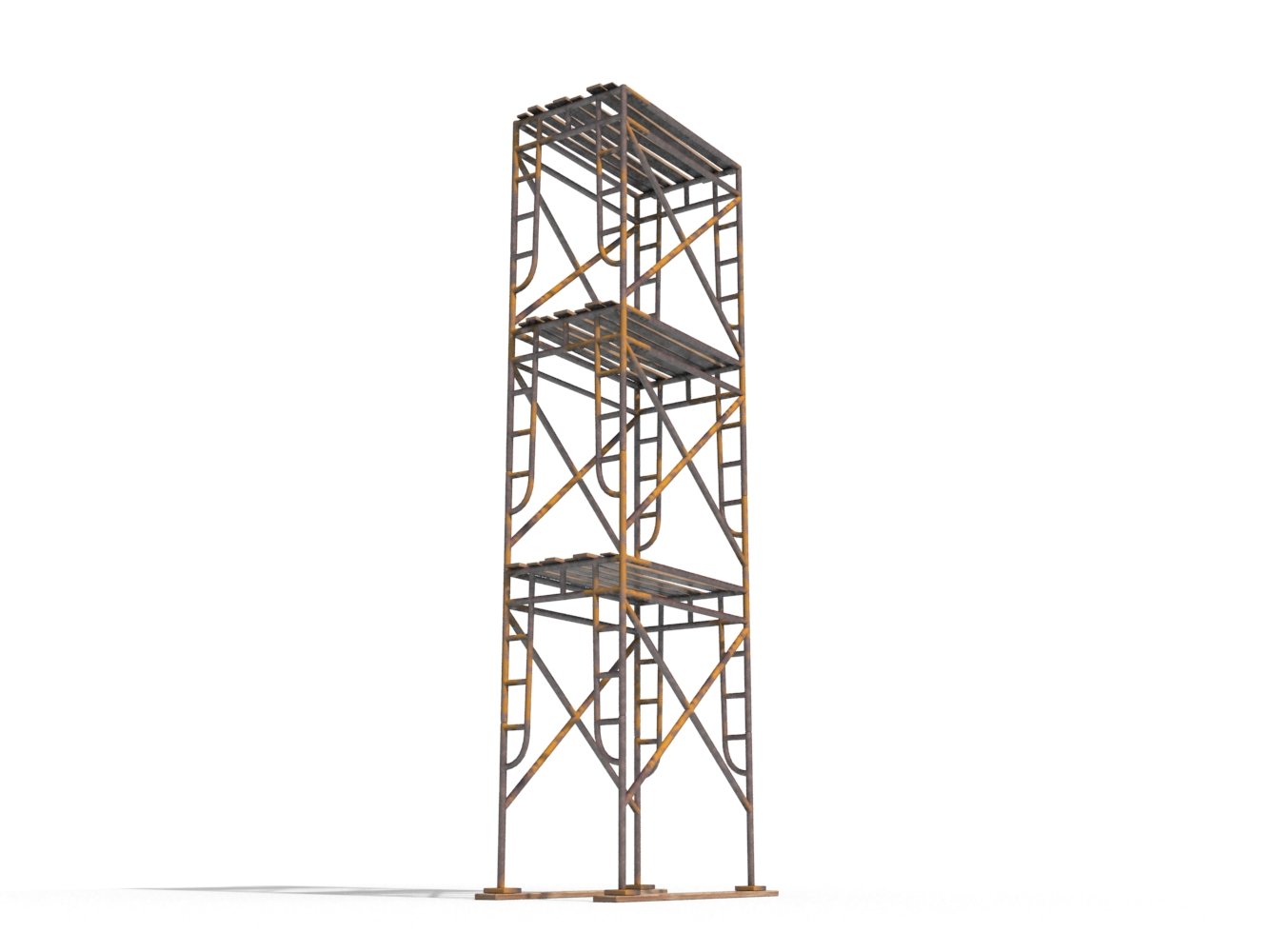 Scaffold 3D Model in Environment 3DExport