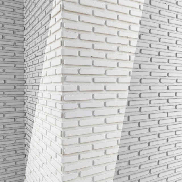 white bricks 3D Model in Miscellaneous 3DExport