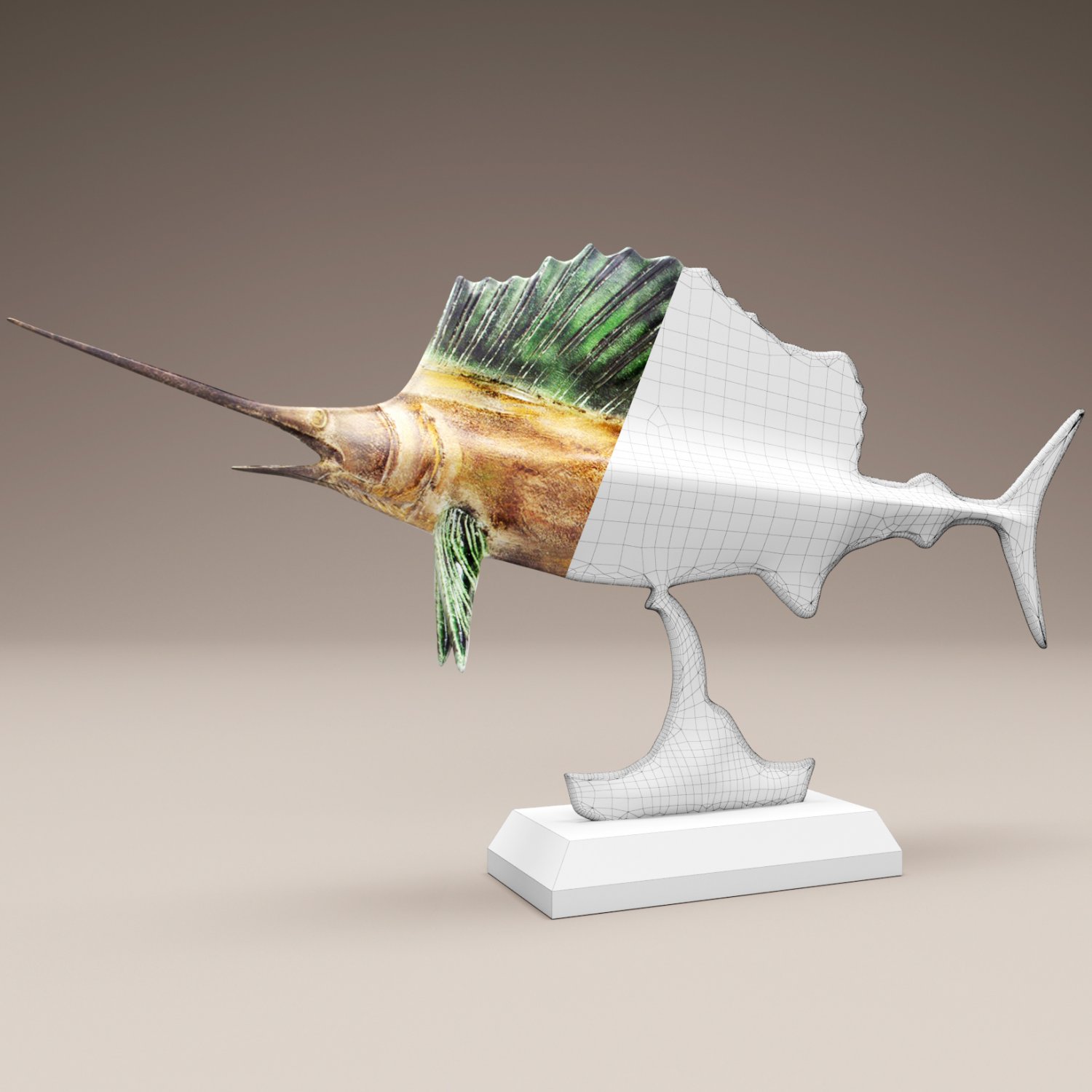 swordfish 3D Models in Sculpture 3DExport