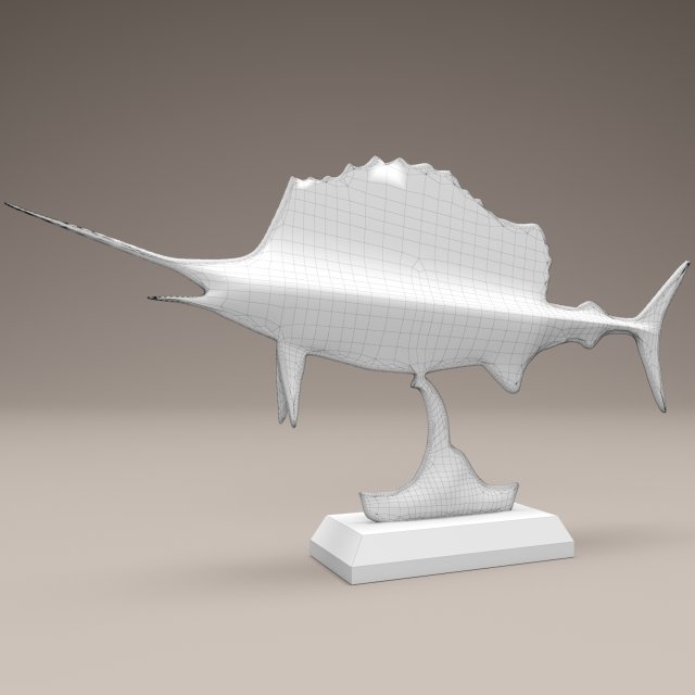 swordfish 3D Model in Sculpture 3DExport