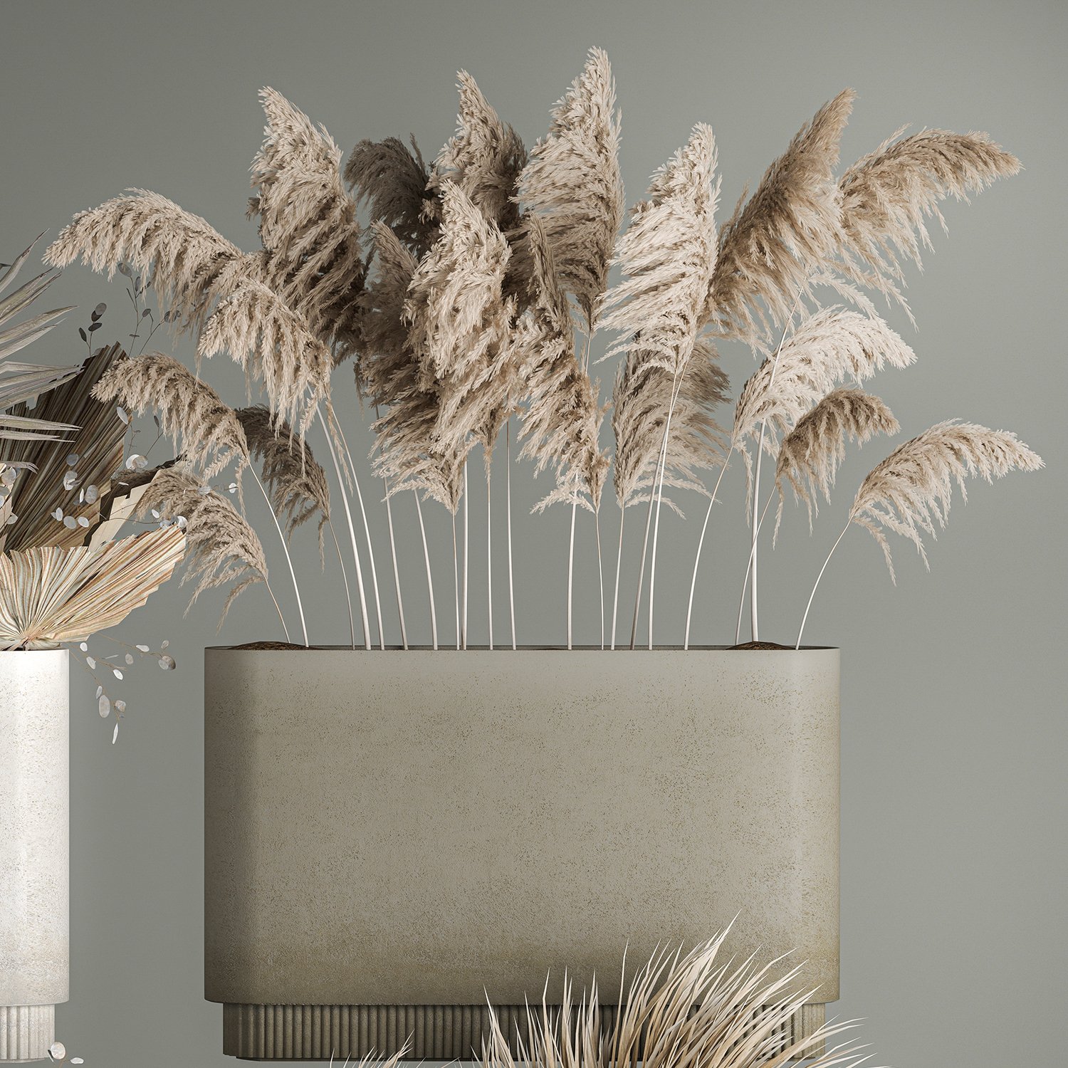 Plants In Flowerpots Made Of Dried Flowers 3D Models in Small Plants ...