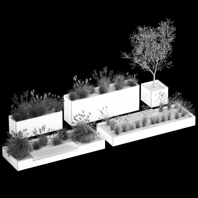 Bushes For Landscaping And Urban Environments 1139 3D Model in Bush ...