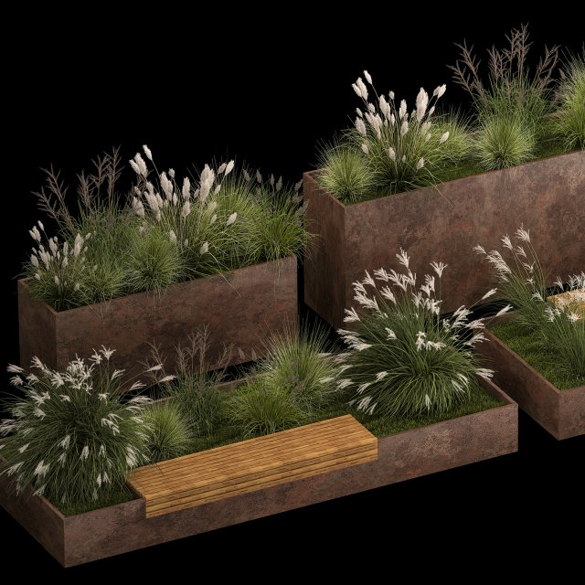 Bushes For Landscaping And Urban Environments 1139 3D Model in Bush ...