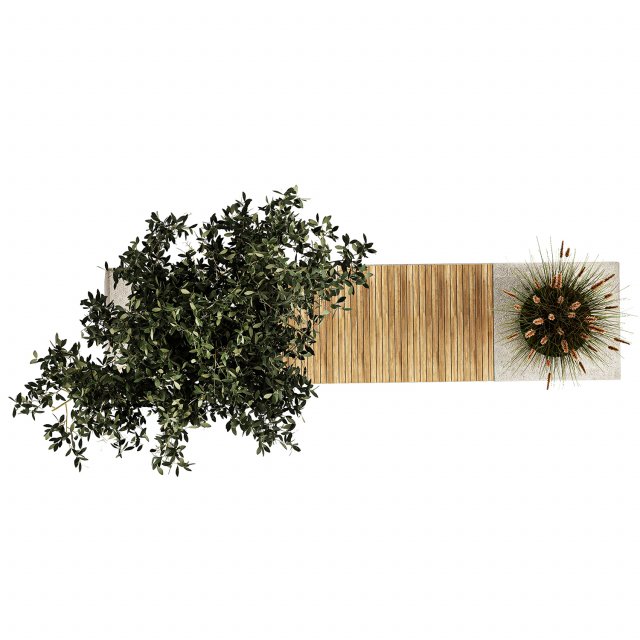 Bushes and tree for landscaping and urban environment 1145 Modelo 3D in ...