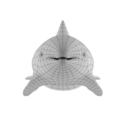 dolphin base mesh Modelo 3D in Delfín 3DExport