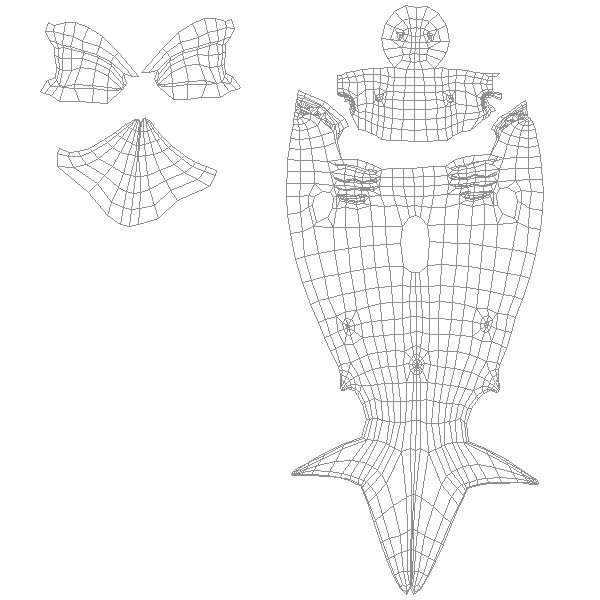 Shark Base Mesh 3D Model in Shark 3DExport