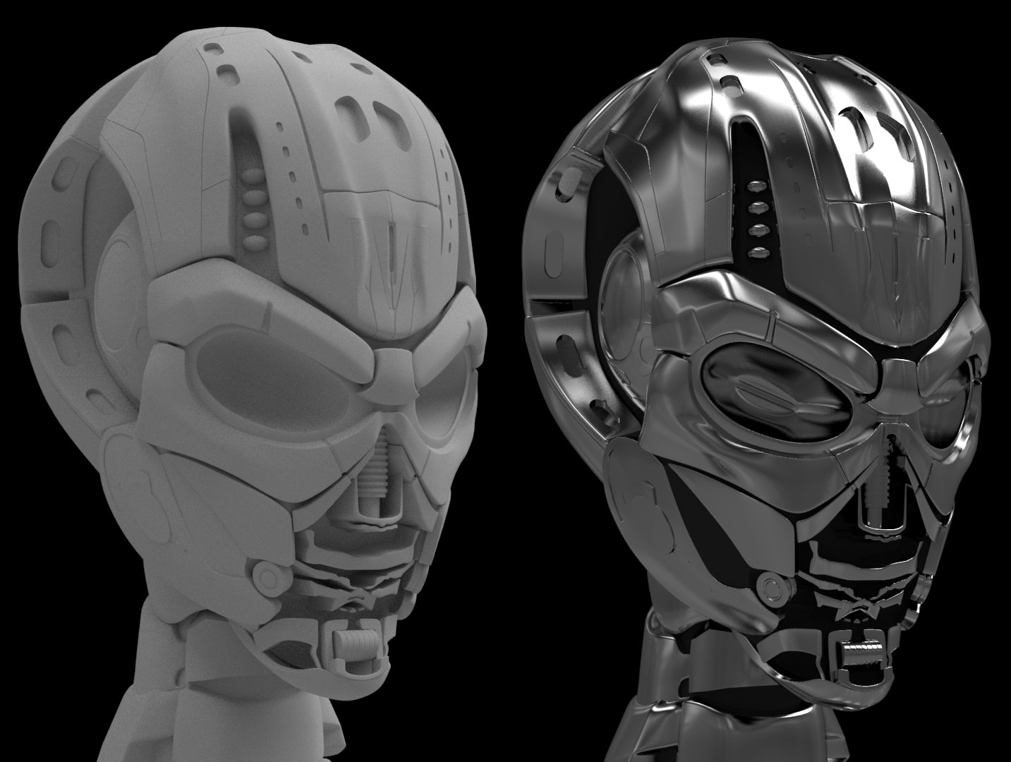 Terminatrix-T3 3D Model in Robot 3DExport