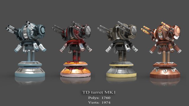 tower defense pack 3D Model in Combat 3DExport