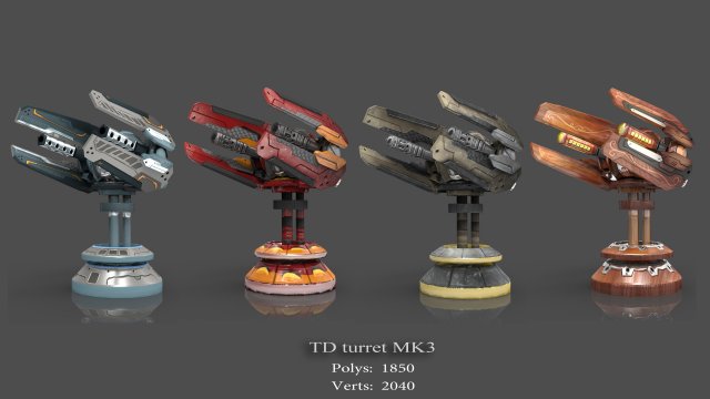 tower defense pack 3D Model in Combat 3DExport
