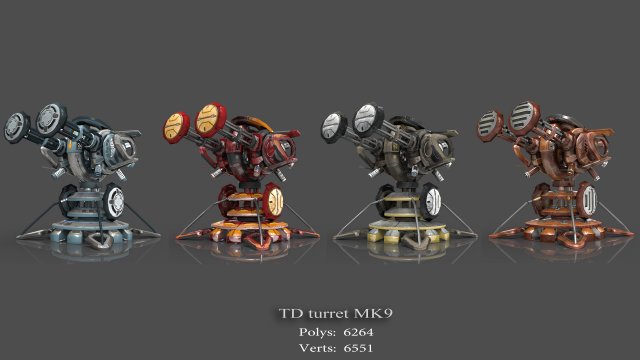 tower defense pack 3D Model in Combat 3DExport