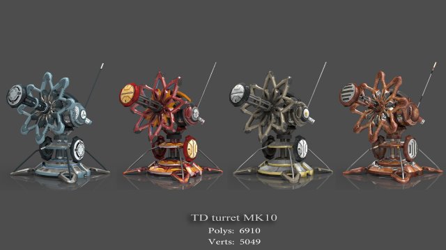 tower defense pack 3D Model in Combat 3DExport