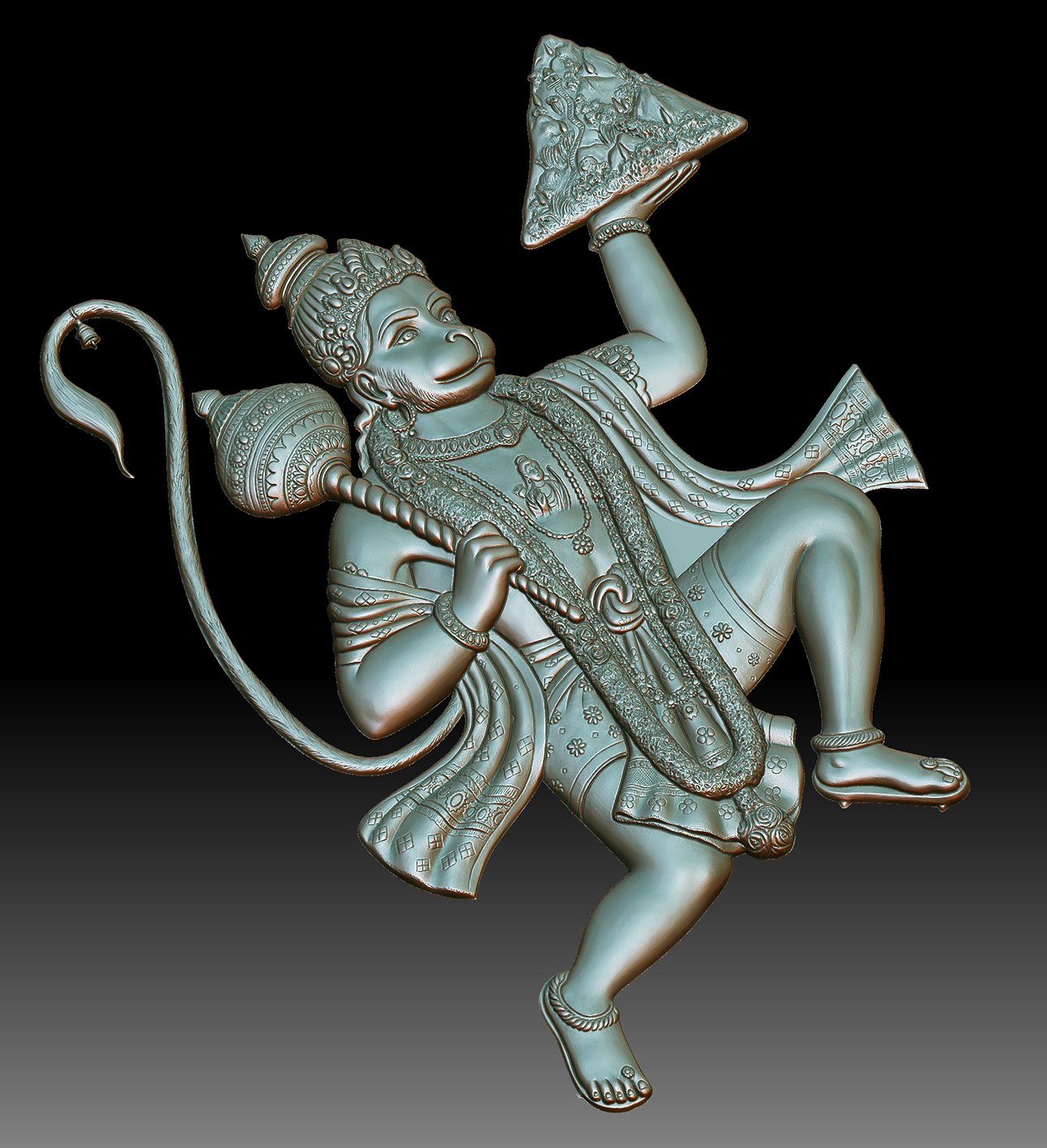 hanuman 3D Models in Anatomy 3DExport