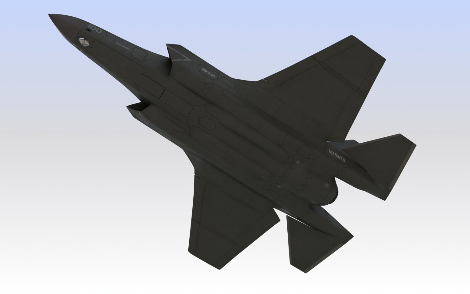 Lockheed F-35 3D Model in Bomber 3DExport