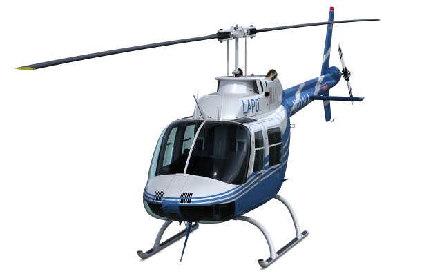 bell 206 helicopter 3D Model in Helicopter 3DExport
