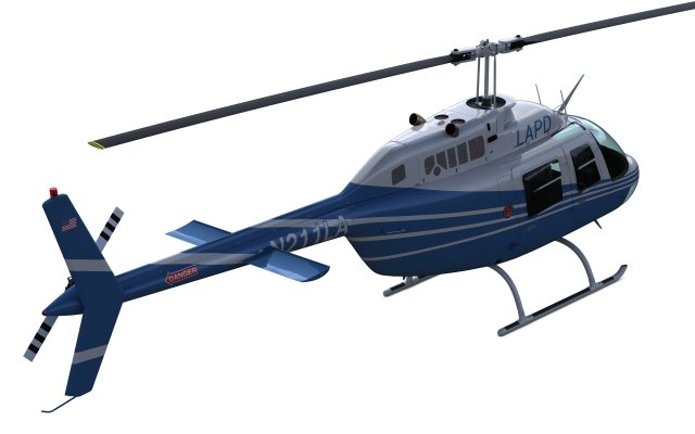 bell 206 helicopter 3D Model in Helicopter 3DExport