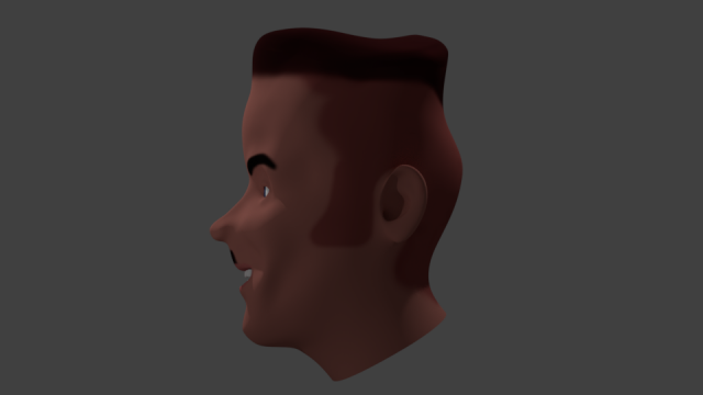 character head 3D Model in Man 3DExport