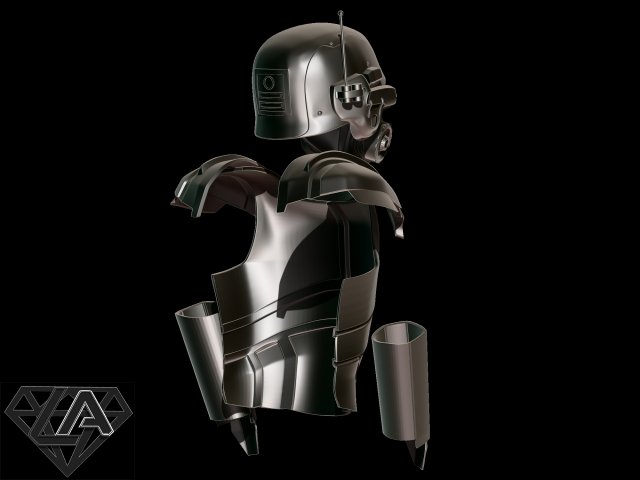 Fallout ncr ranger combat armor 3d print model 3D Print Model in Game ...