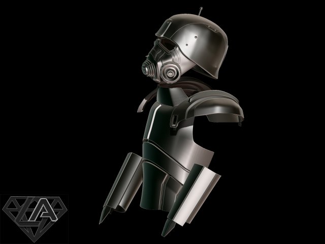 Fallout ncr ranger combat armor 3d print model 3D Print Model in Game ...