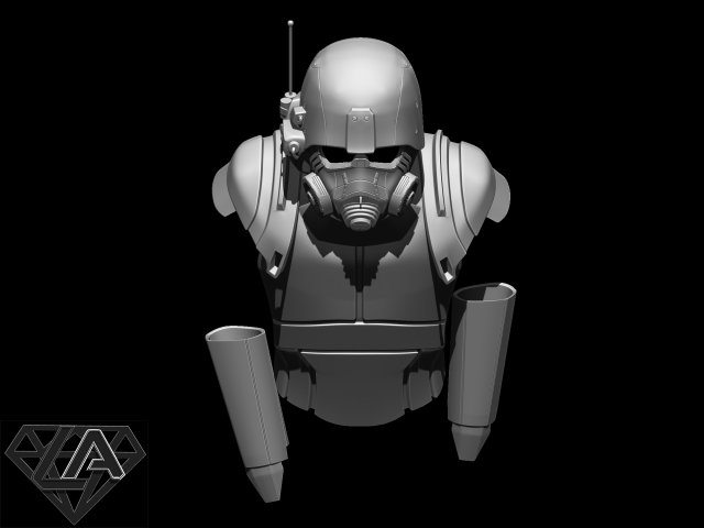 Fallout ncr ranger combat armor 3d print model 3D Print Model in Game ...