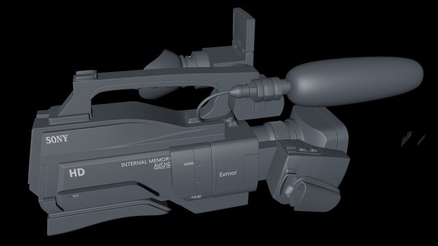 sony camera 3D Model in Photo 3DExport