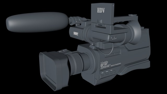 sony camera 3D Model in Photo 3DExport