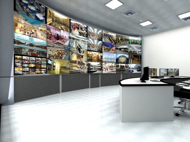 control room 3d 3D Model in Computer 3DExport