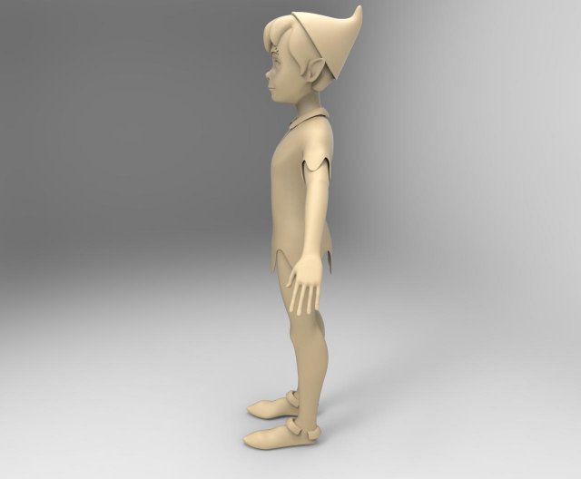peter pan 3D Model in Cartoon 3DExport