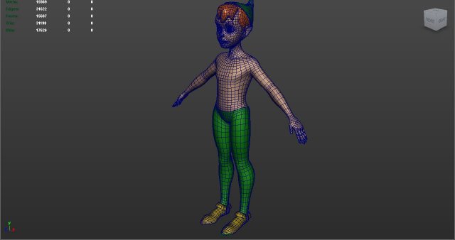 peter pan 3D Model in Cartoon 3DExport