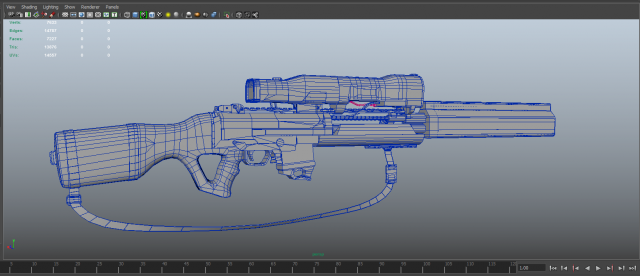 maverick 3D Model in Combat 3DExport